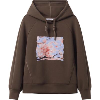 【播奥莱】播商场同款宽松印花卫衣女秋新松弛感上衣BDR3VD1796