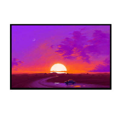 赛博朋克网咖酒吧房间装饰画