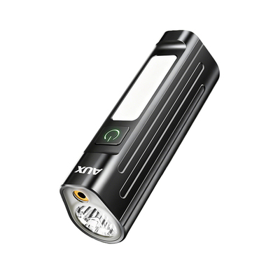 奥克斯手电筒小型便携强光充电式耐用家用迷你户外巡逻磁吸工作灯