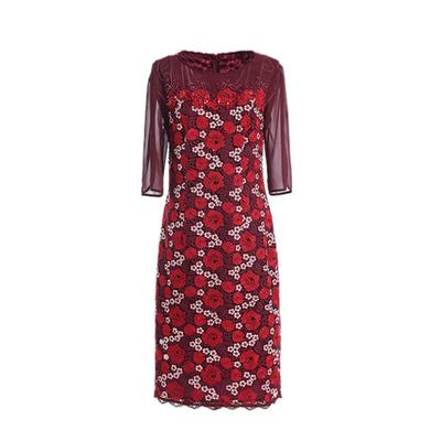 乔万尼商场新款红装中年风礼服