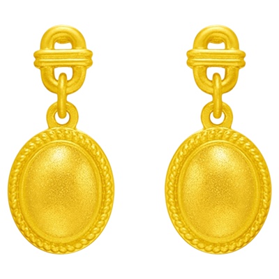 调太幅流金岁月小宝石耳环