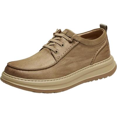 百思图2025秋季新款商场同款休闲皮鞋时尚商务厚底男鞋L3367CM5