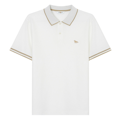 亨利格兰纯棉肌理感短袖POLO衫男士2026夏季新款潮流休闲百搭短T