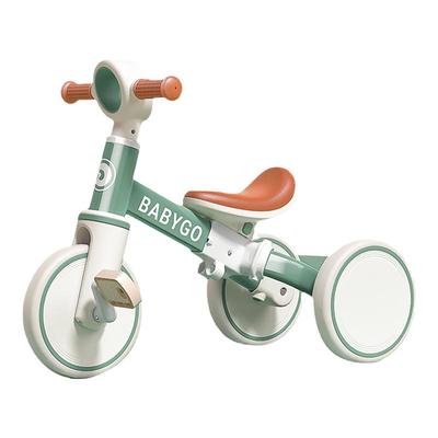 babygo儿童三轮车脚踏车1-3岁手推宝宝平衡车溜溜车多功能自行车