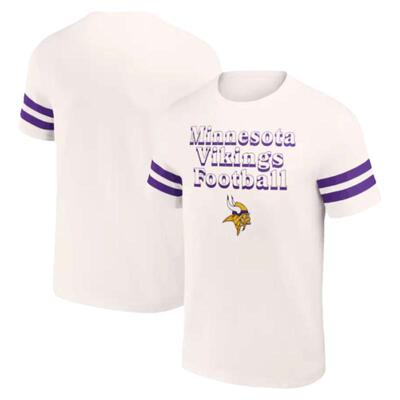 NFL球衣夏季维京人MinnesotaVikings男士休闲运动长袖宽松短袖T恤
