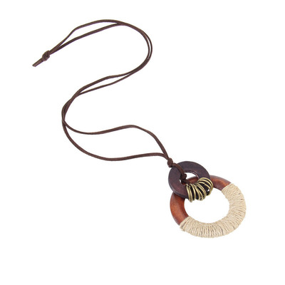 原创设计木制吊坠项链