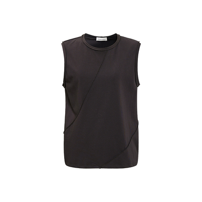 「曼野」纯色无袖背心t恤