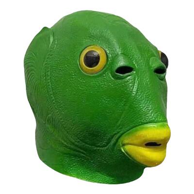 抖音可爱搞怪网红道具绿头鱼