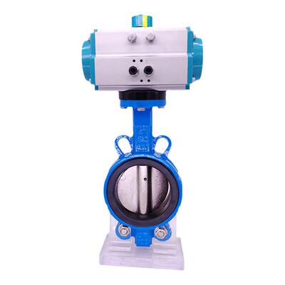 d671x-16气动对夹板球蝶阀