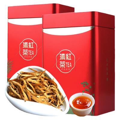 云南凤庆特级大金芽滇红茶500g