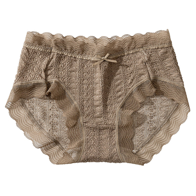 【5条19.9元】性感蕾丝透明内裤女中腰学生包臀少女三角裤