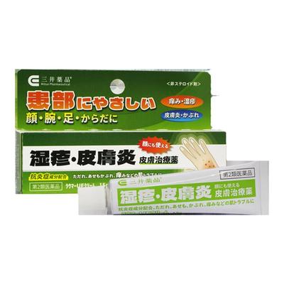 日本三井药品无激素湿疹膏荨麻疹成人婴儿蚊咬消炎止痒膏消肿非vg