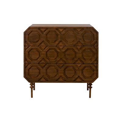 foundhome北欧风实木三屉柜