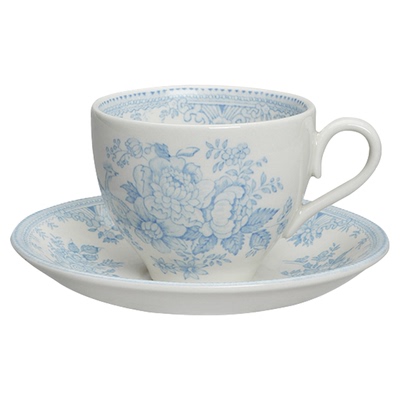 博俪风雅蓝咖啡杯碟茶具英国进口