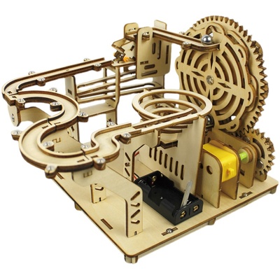 高难度diydiy科技发明轨道滚珠