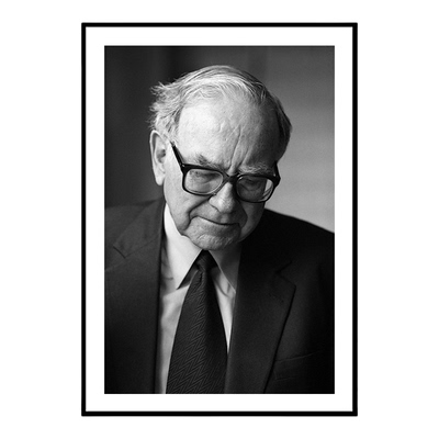 励志企业家巴菲特海报办公室挂画