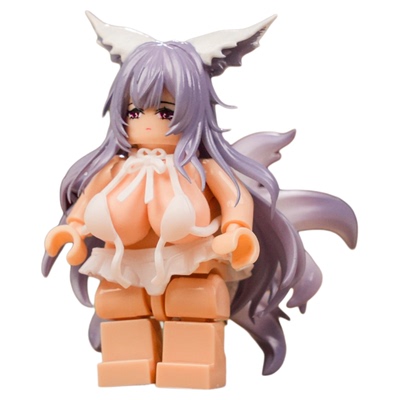 碧蓝航线白沙幽梦信浓动漫美少女狐狸乐高人仔积木胖手办玩具模型