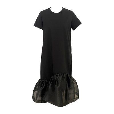 容子木ROSEMOO25夏【商场同款】针织拼接透明纱连衣裙RSS2LP325C