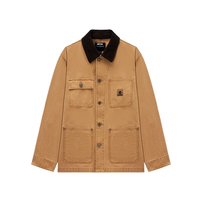 TeenieWeenie小熊男装2026年春美式复古工装水洗帆布牛仔夹克外套