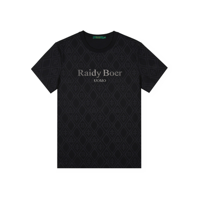 【7A抑菌】Raidy Boer/雷迪波尔2025年夏男浮雕印花短袖T恤7074