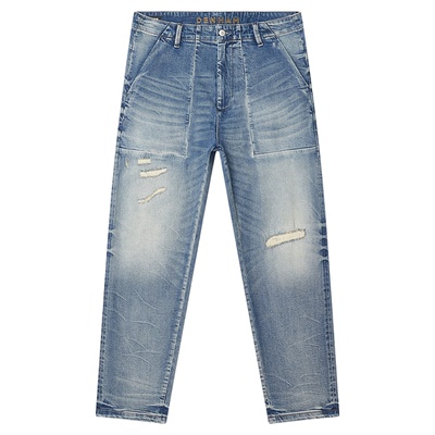 DENHAM男士工装风宽松牛仔裤