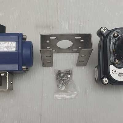 Alphair Pneumatic Actuator with APL310N Limit Switch Box and