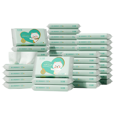 笨笨熊大包加厚婴童乳霜纸