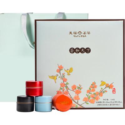 天福茗茶组合茶叶礼盒装134g