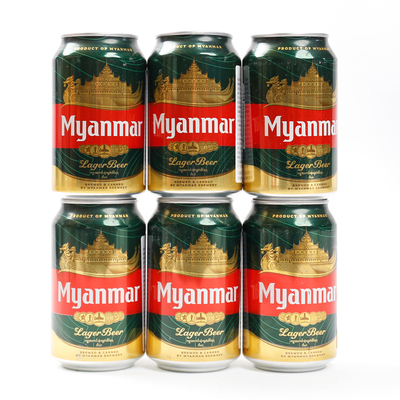 缅玛330ml聚会缅甸17黄啤酒进口