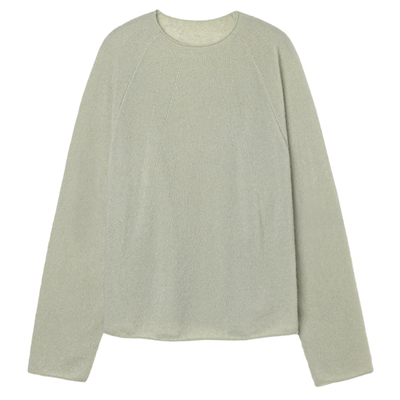 拉毛丝羊绒针织套头衫