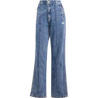 Adidas/阿迪达斯正品三叶草新款女士牛仔宽松运动长裤IW5758