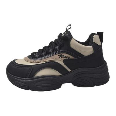 白鹿同款厚底老爹鞋女2025新款