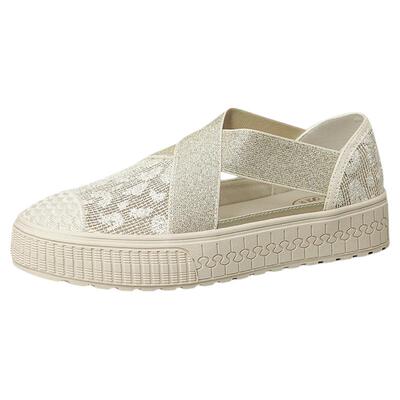 索菲娅镂空渔夫鞋2026春季新品透气百搭休闲一脚蹬舒适懒人鞋女鞋