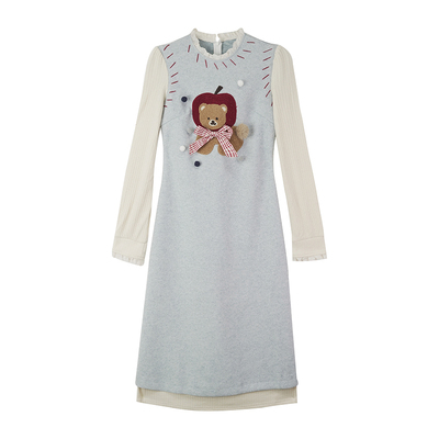 千金感miu系连衣裙女小个子秋冬