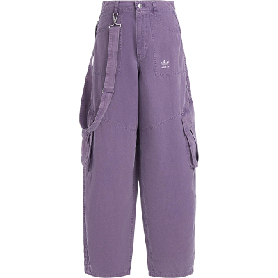Adidas/阿迪达斯正品三叶草女士经典工装宽松日常梭织长裤KH1179