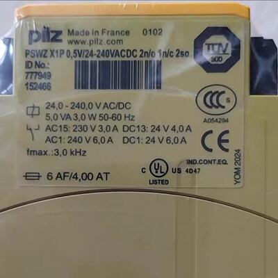 议价PILZ 皮尔兹 PNOZ XV1P 安全继电器 型号777949 全新现货