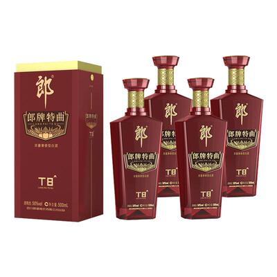 郎酒 郎牌特曲T8浓酱兼香型白酒50度500mL*4瓶 商务宴请