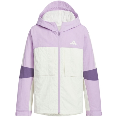 Adidas阿迪达斯男小童新款时尚梭织连帽潮流运动休闲外套KS0648