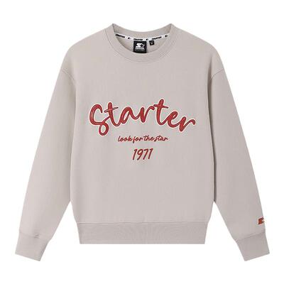 STARTER卫衣夏季女商场同款宽松保暖休闲通勤字母印花圆领上衣