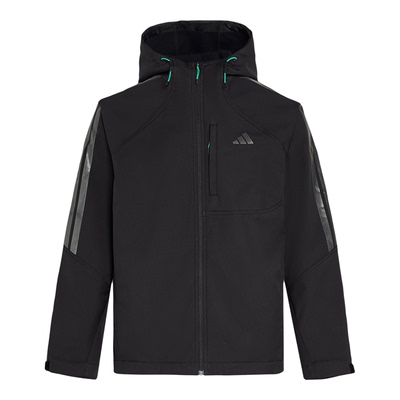 adidas阿迪达斯男子运动训练休闲梭织连帽夹克外套KR2496