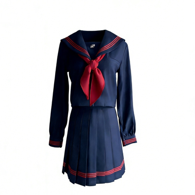 一封信春晚棠绀色水手服套装