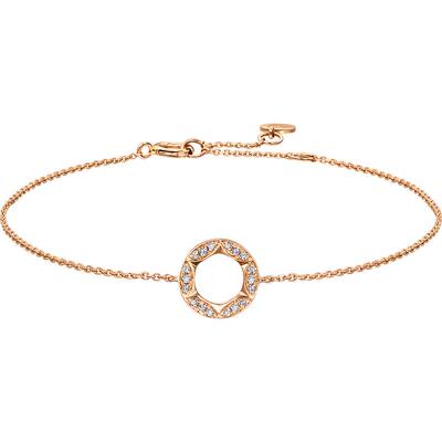 「恒」系列18K玫瑰金钻石手链