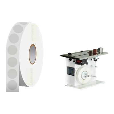 直角贴标机专用透明圆形封口贴