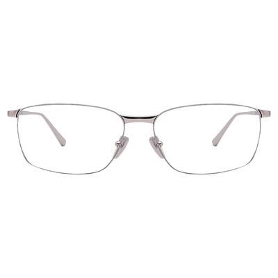 杨超越同款银丝方框眼镜架女0415