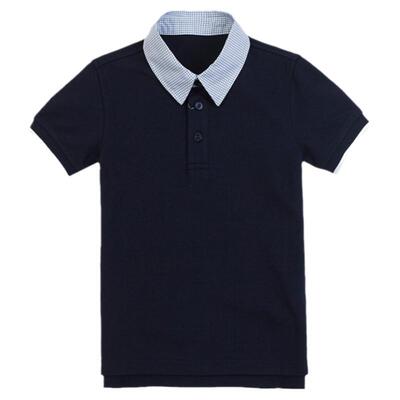 伊顿纪德校服男女童藏青短袖T恤