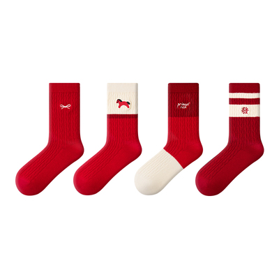 派米马年本命年羊毛中筒袜