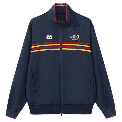 UMAMIISM有茂密声 复古美式条纹防晒撞色拉链休闲运动夹克外套