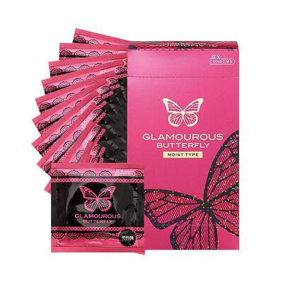 【自营】日本捷古斯JEX魅惑蝴蝶 Moist type加倍顺滑套避孕套12支