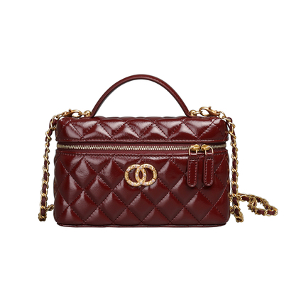 高级感轻奢菱格链条斜挎包女小包