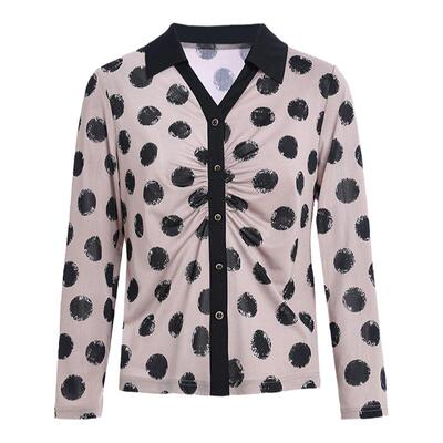 乔万尼2026秋新品女士长袖衬衫抽褶收腰设计精致优雅设计ET3C749